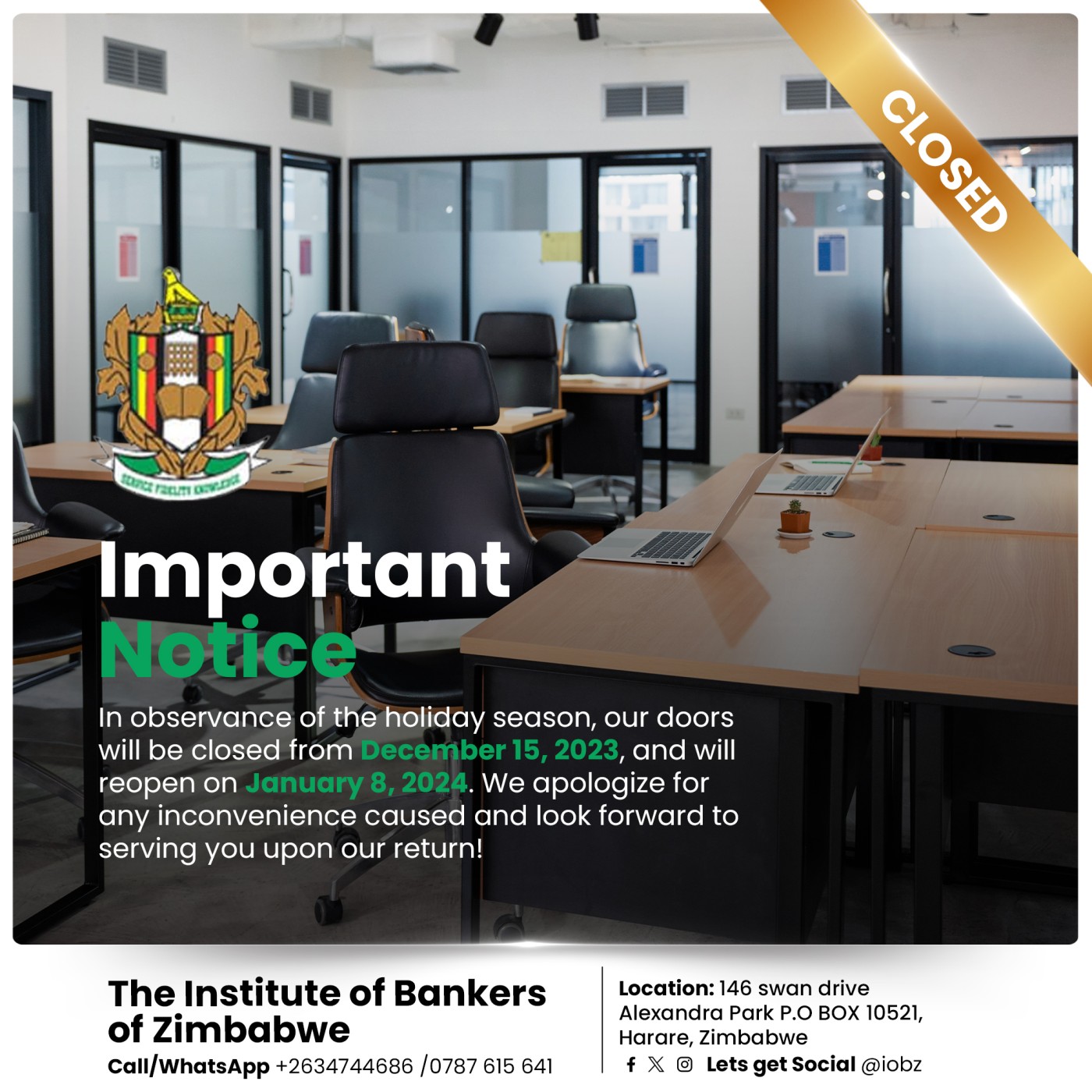IOBZ – The Institute of Bankers of Zimbabwe